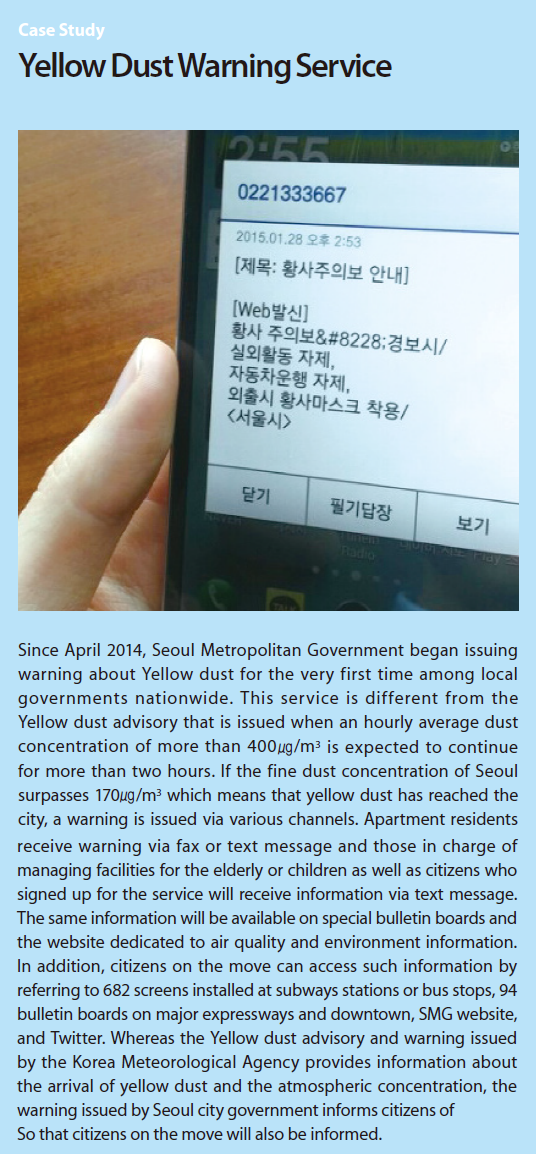 Fine Dust Forecast and Warning System : ‘Alert’ Service for Citizens Sensitive to Air Pollution ...